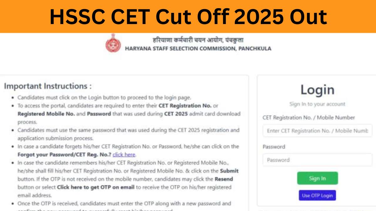 HSSC CET cut off 2025: Check category wise Haryana group C cut off ...