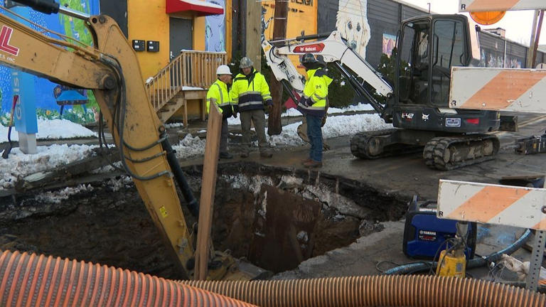 Horton Street closed again due to sinkhole troubles