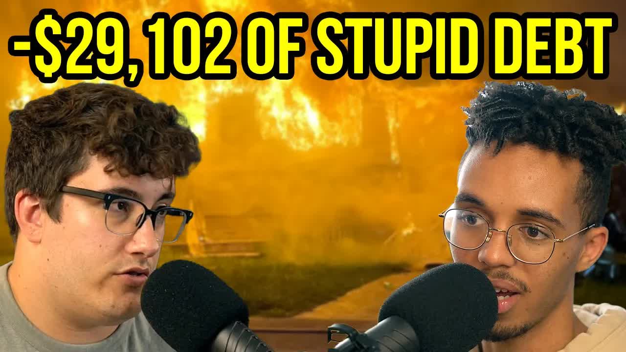 Listen to 22 year old's excuses for his crazy debt