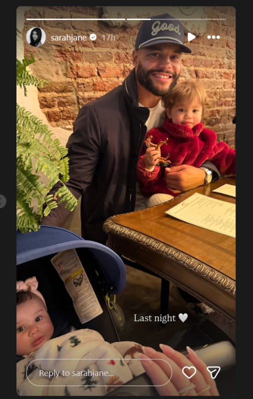 Dak Prescott and future wife Sarah Jane share personal moment before ...