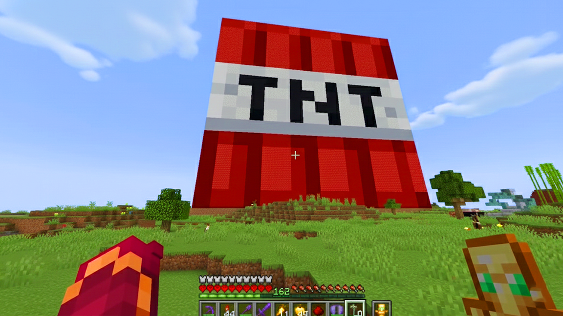 I built the largest TNT block in Minecraft