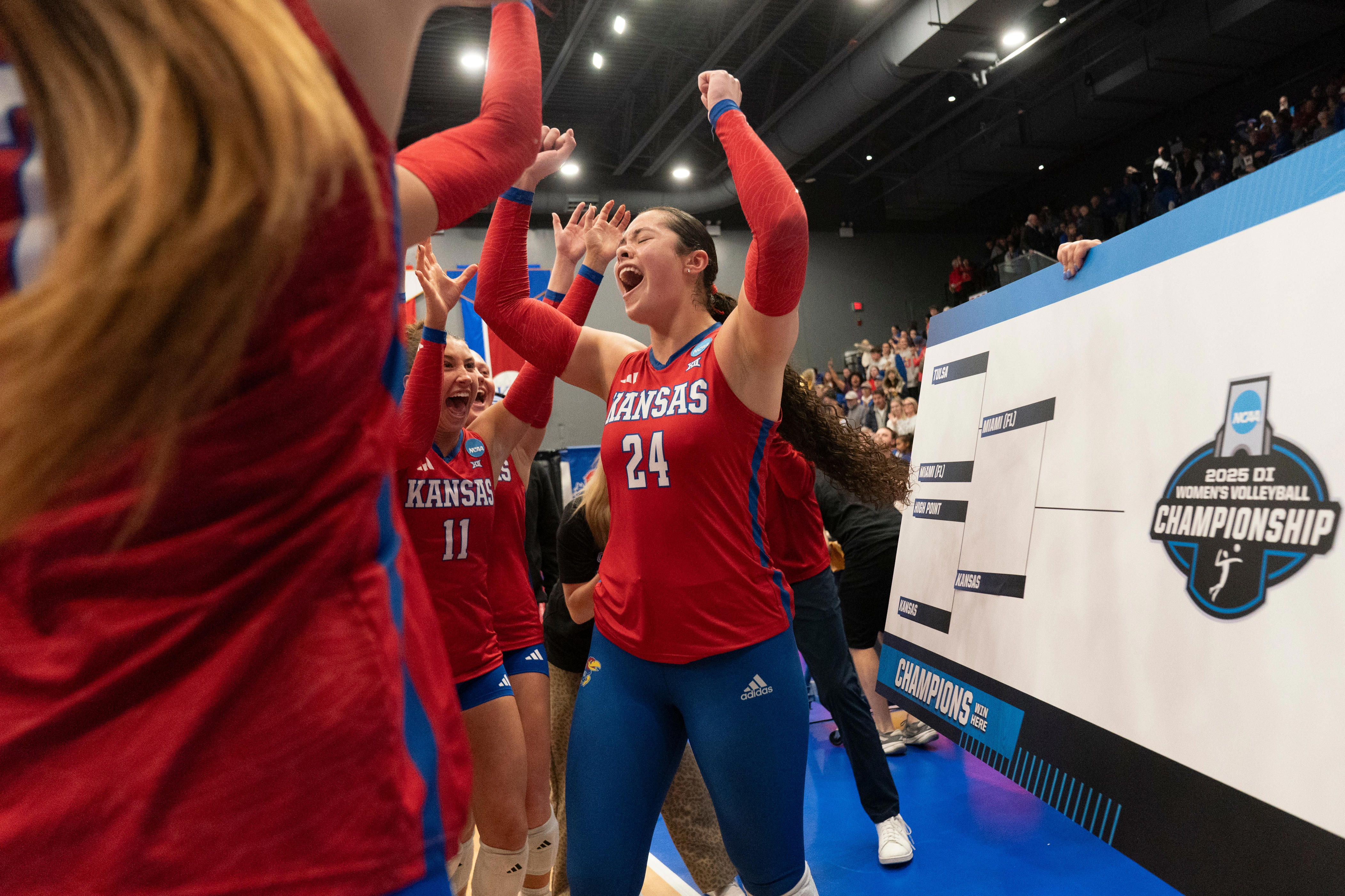KU women’s volleyball vs High Point final result from NCAA tournament