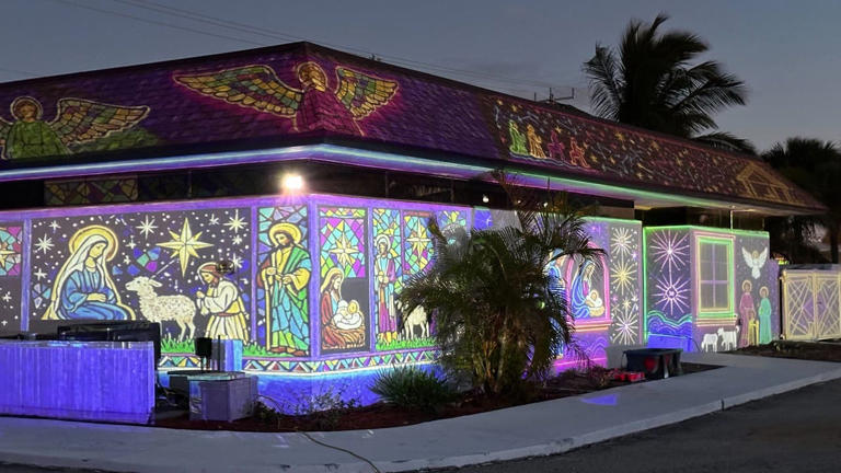 Florida couple told to shut down nativity light display at Satellite ...