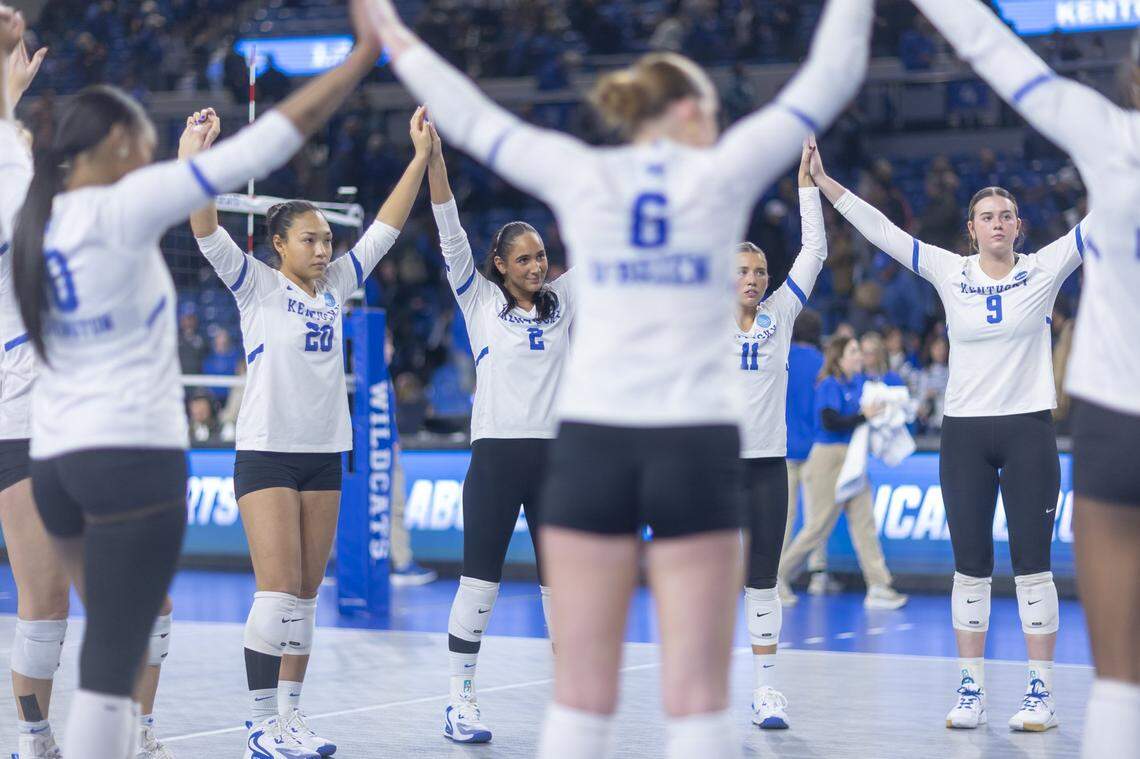 ‘Ready for a big fight.' UK volleyball sweeps Wofford in NCAA first round