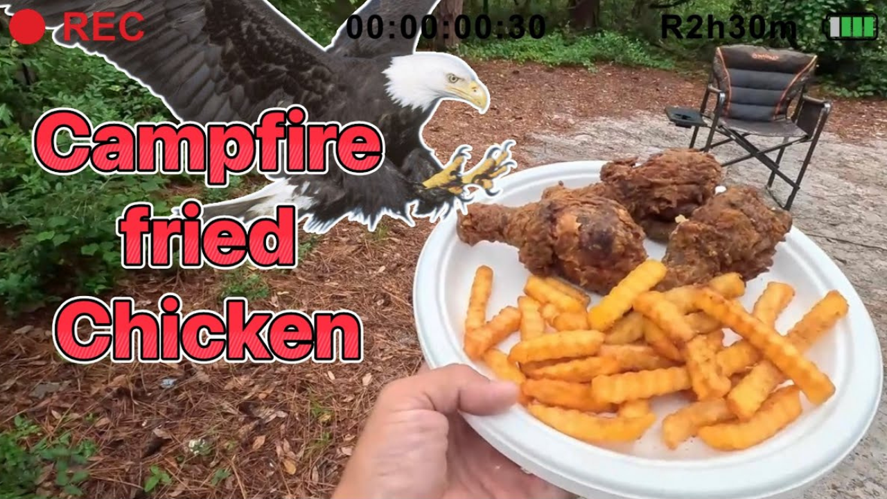Cooking fried chicken while camping – simple and delicious