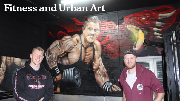 Creative gym graffiti: Fitness and urban art