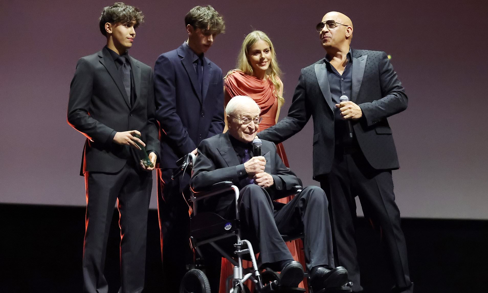 Michael Caine receives a standing ovation as he's honoured at Red Sea ...