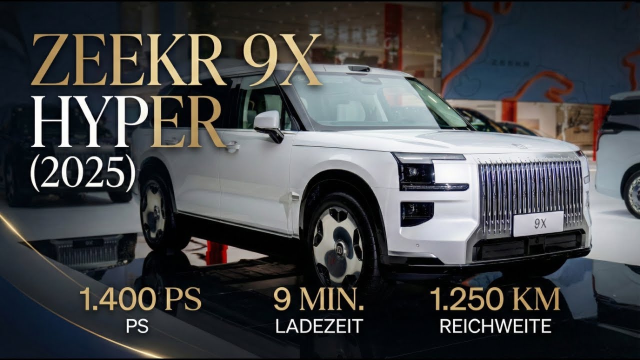 Zeekr 9X Hyper (2026): 1.400 PS & 9 Minuten Ladezeit im Luxus-SUV