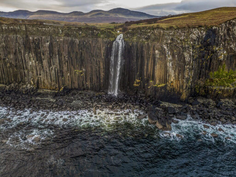 Skyefall! Stunning photos show the waterfall at the end of the UK