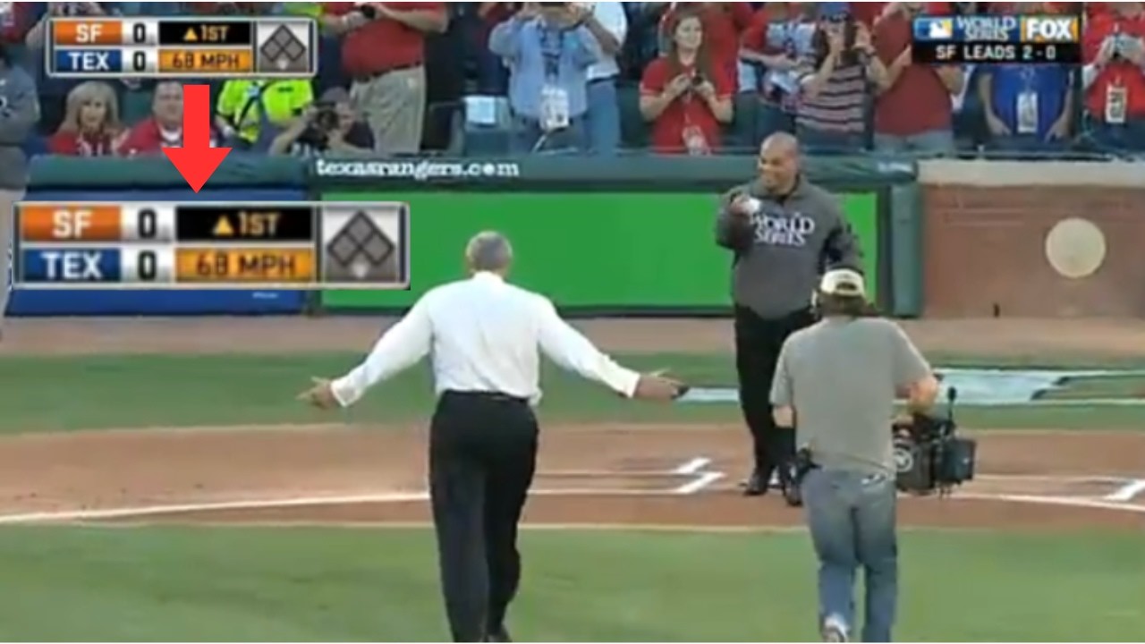 Did a 63-year-old Nolan Ryan actually throw an 86 MPH first pitch?