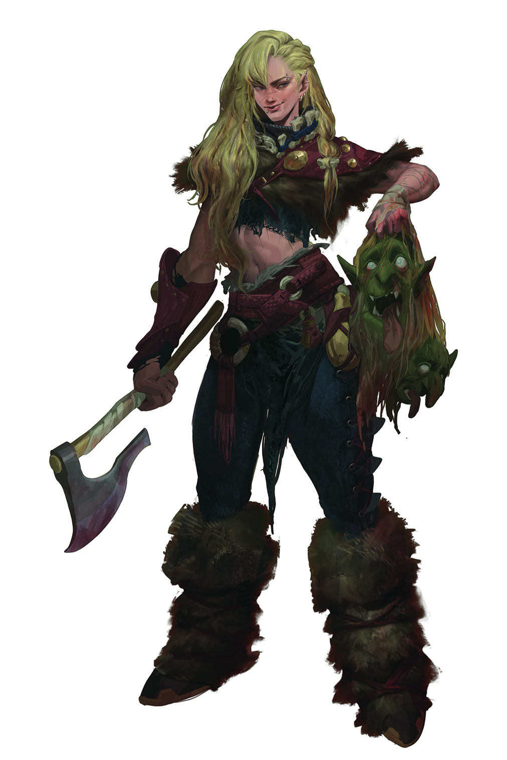 This artist depicts fantasy characters with touching emotional depth