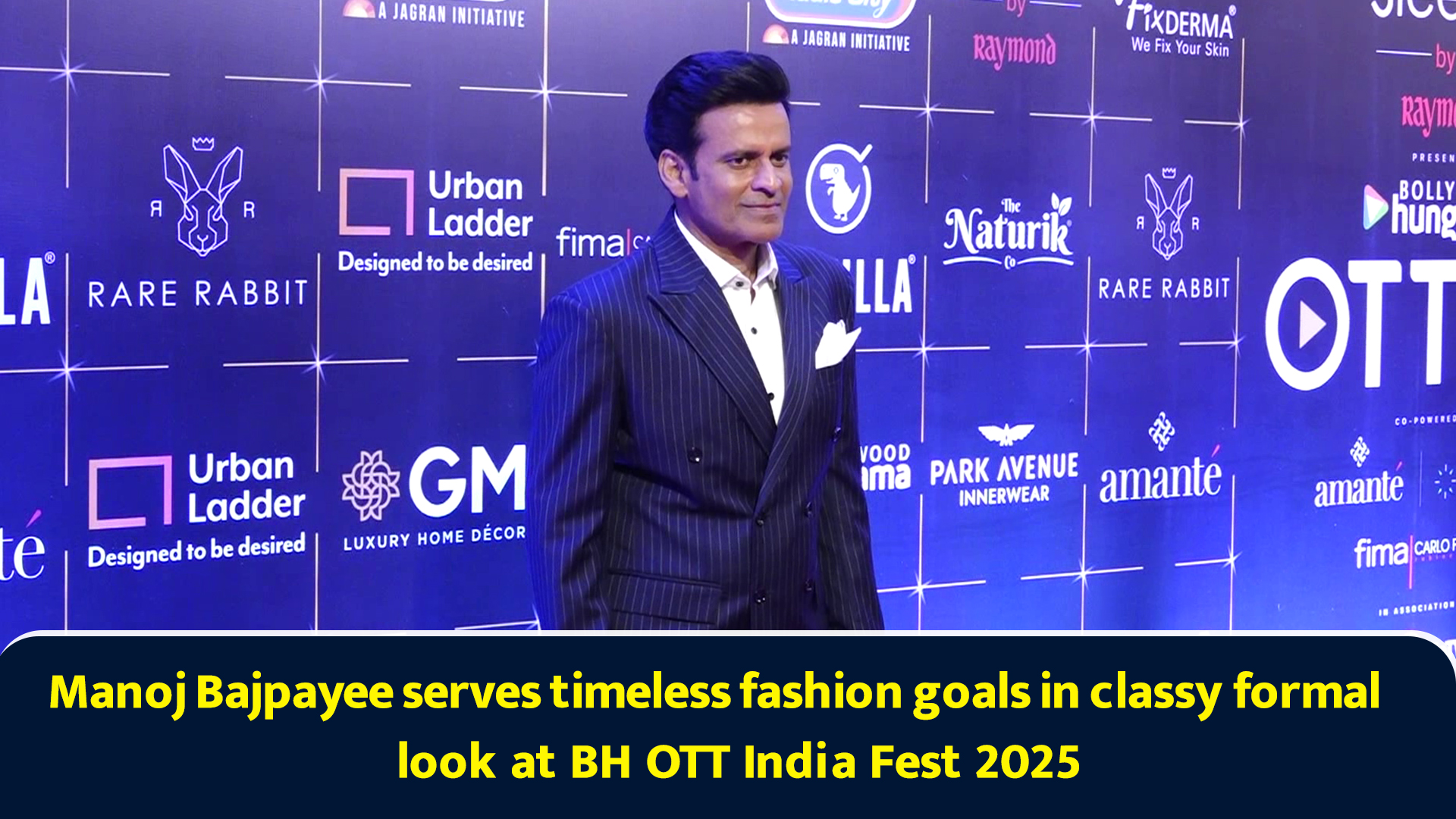 Manoj Bajpayee serves timeless fashion goals in classy formal look at ...