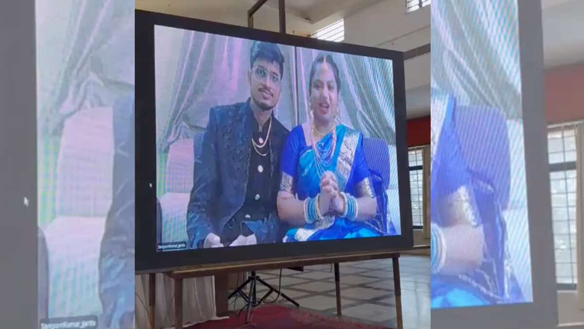 Video: IndiGo flight cancellation forces couple to attend reception ...
