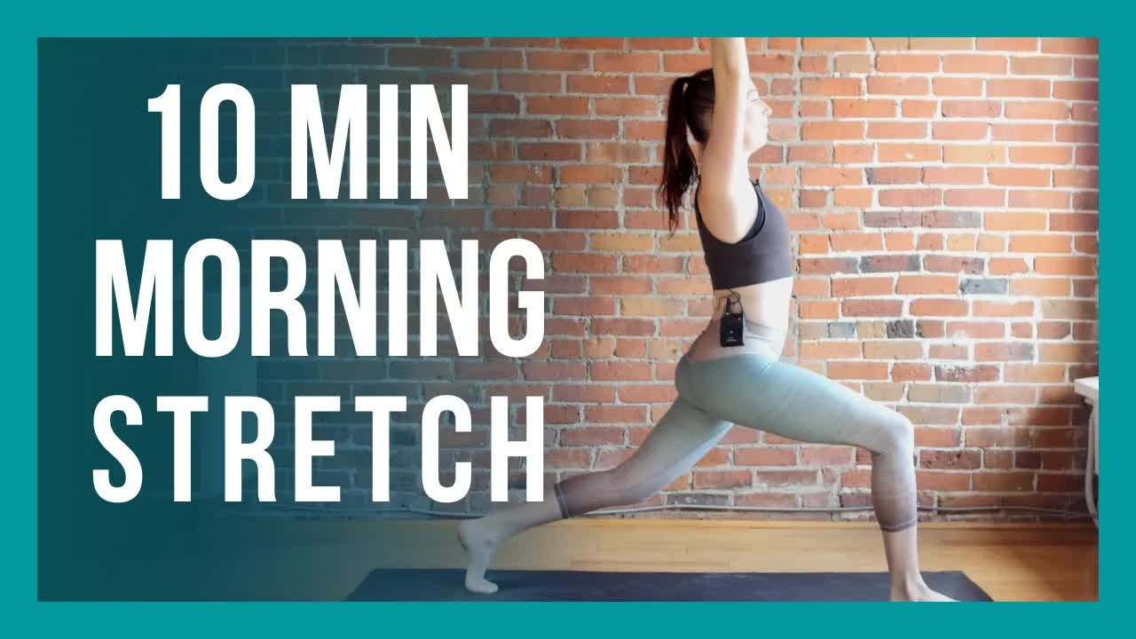 10 min morning yoga - full body beginner flow no props needed