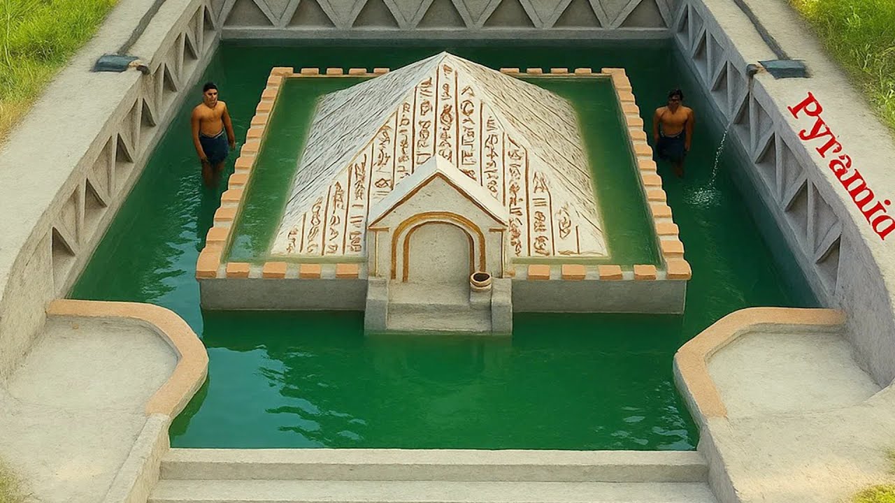 Building an ancient Egyptian pyramid complex with primitive tools