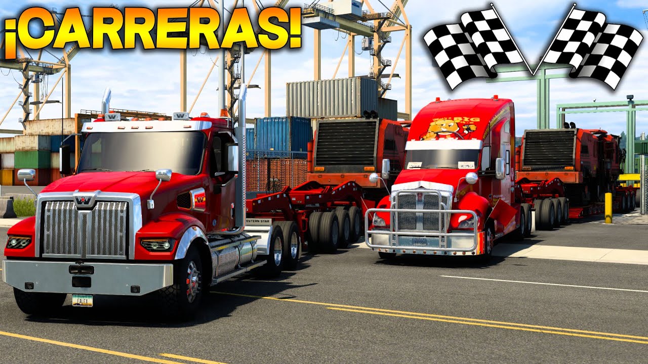 ¡Competencia de tractomulas con 43 toneladas! | American Truck Simulator