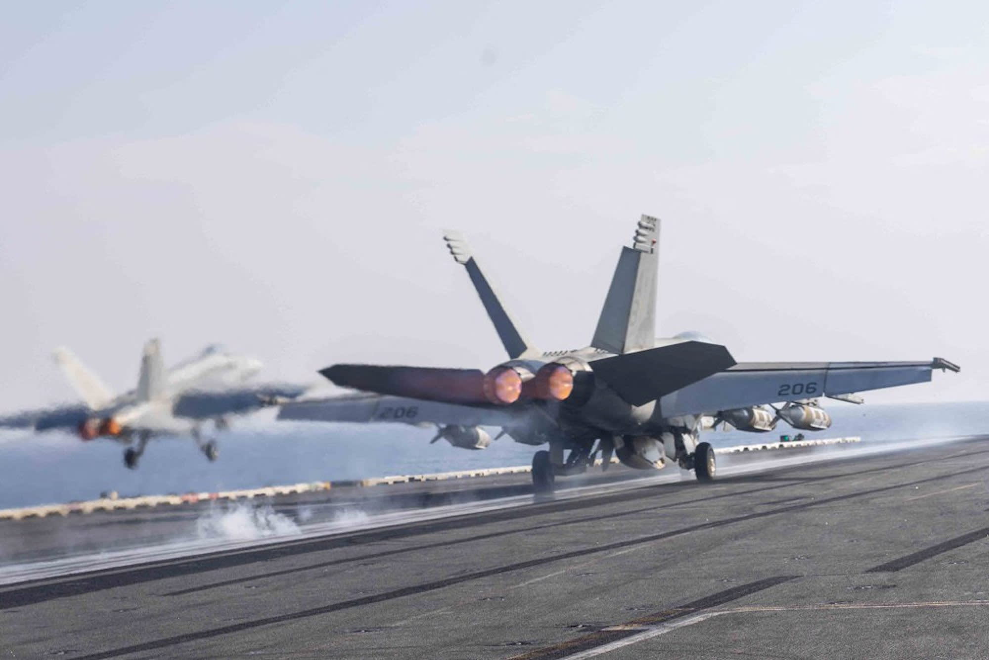 April-May’s F-18 losses exacerbated by combat conditions, lacking ...