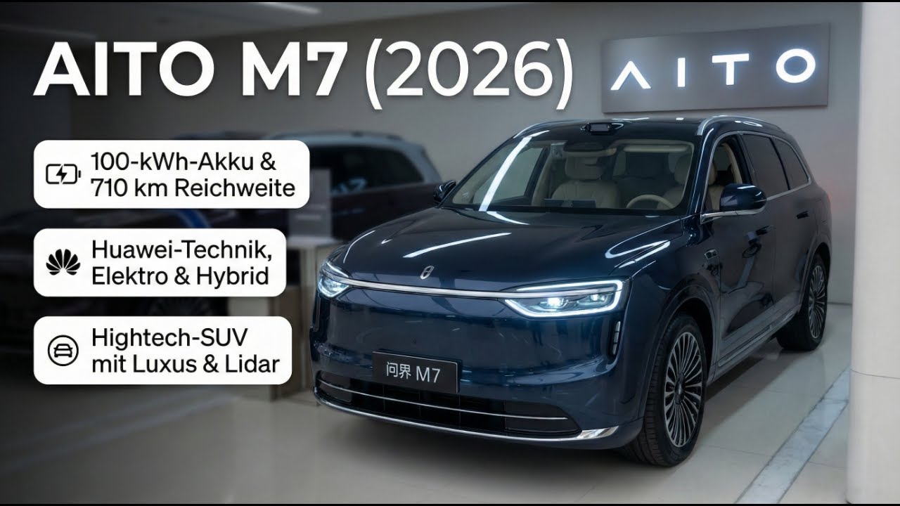 2026 Aito M7: Huawei‑Technik, Elektro & Hybrid – alle Details