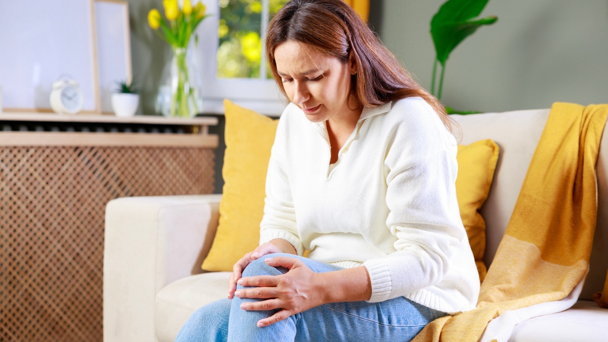 Treat knee bursitis at home with simple remedies that ease pain + stiffness