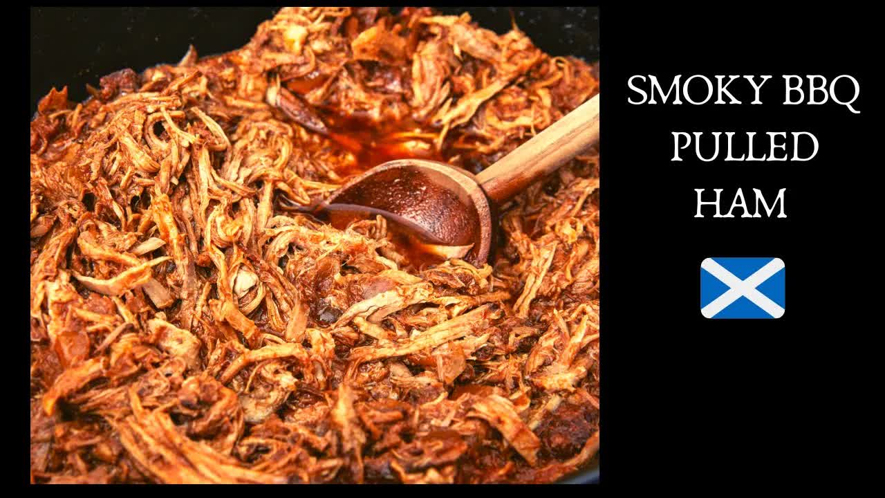 Smoky BBQ pulled ham | Simple & delicious | Slow cooker | Crockpot recipe