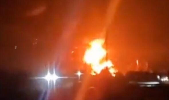 Russia burning as fireballs erupt after massive Ukrainian attack