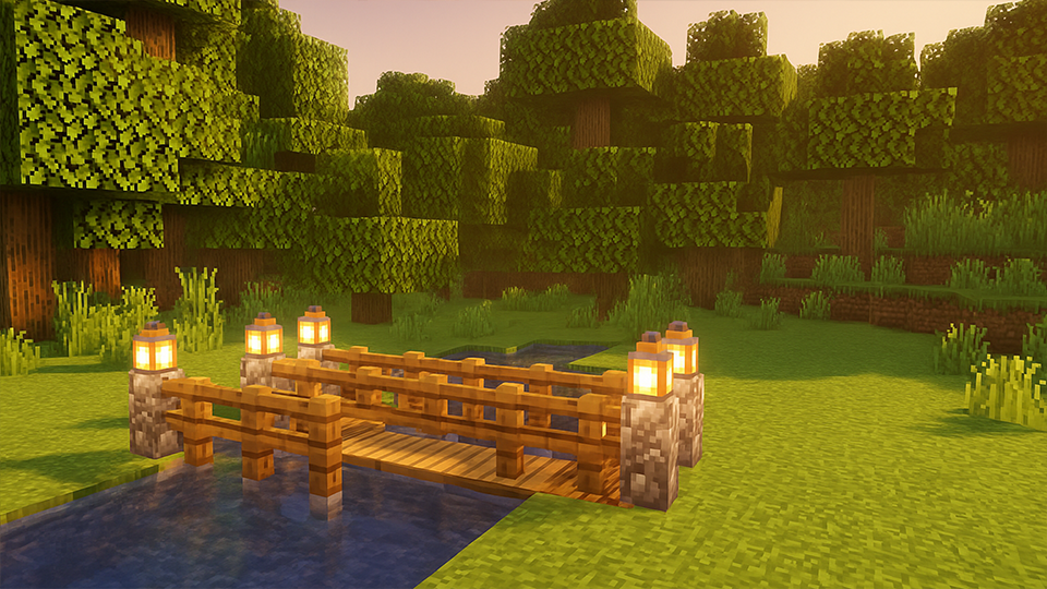 How to build a secret bridge in Minecraft