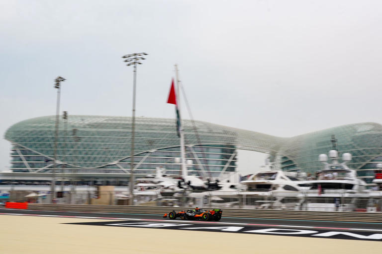 Lando Norris squeezes out Max Verstappen in Abu Dhabi Grand Prix first ...