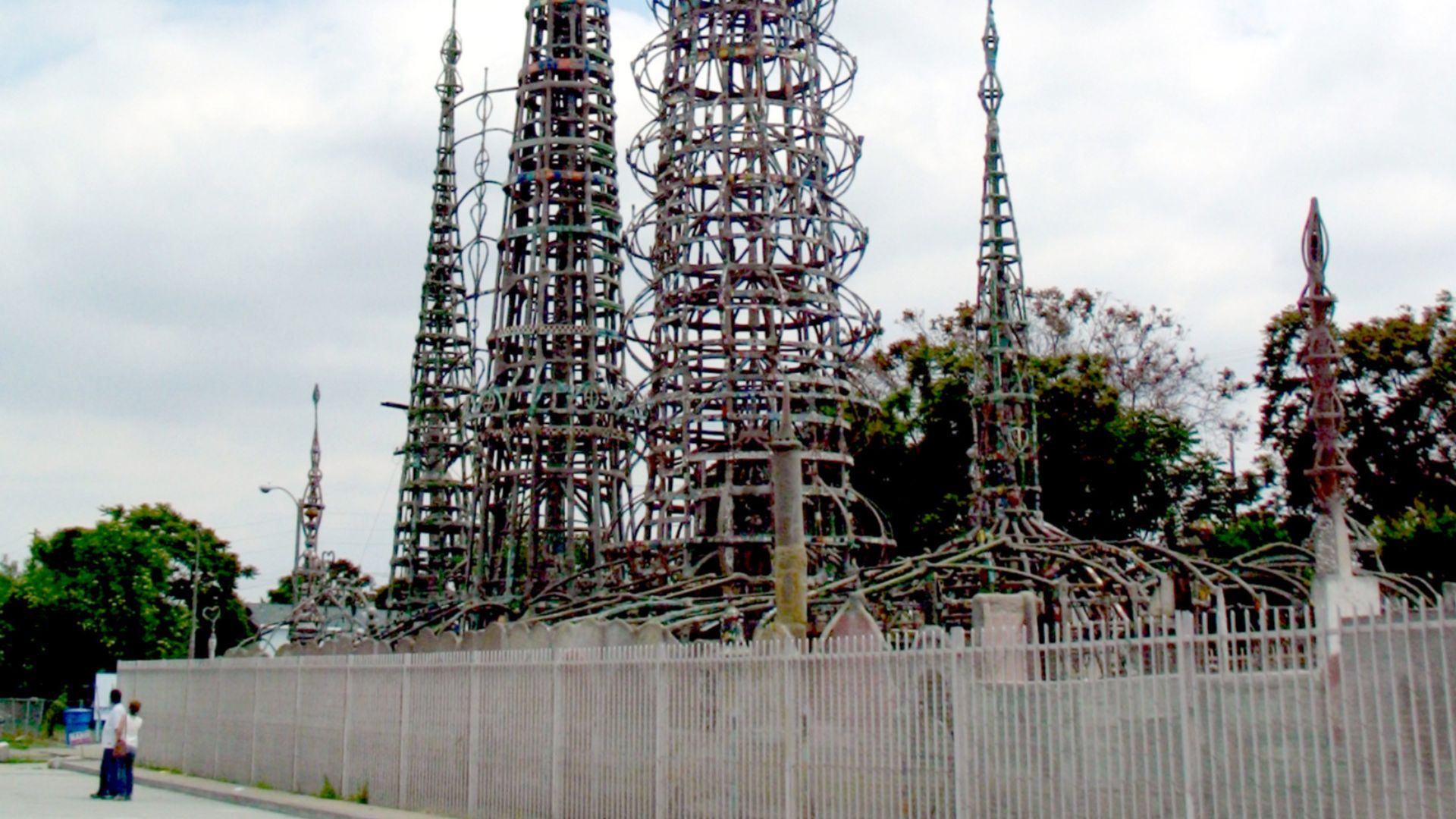 When Simon Rodia built 100-foot-high towers of rebar in his backyard ...