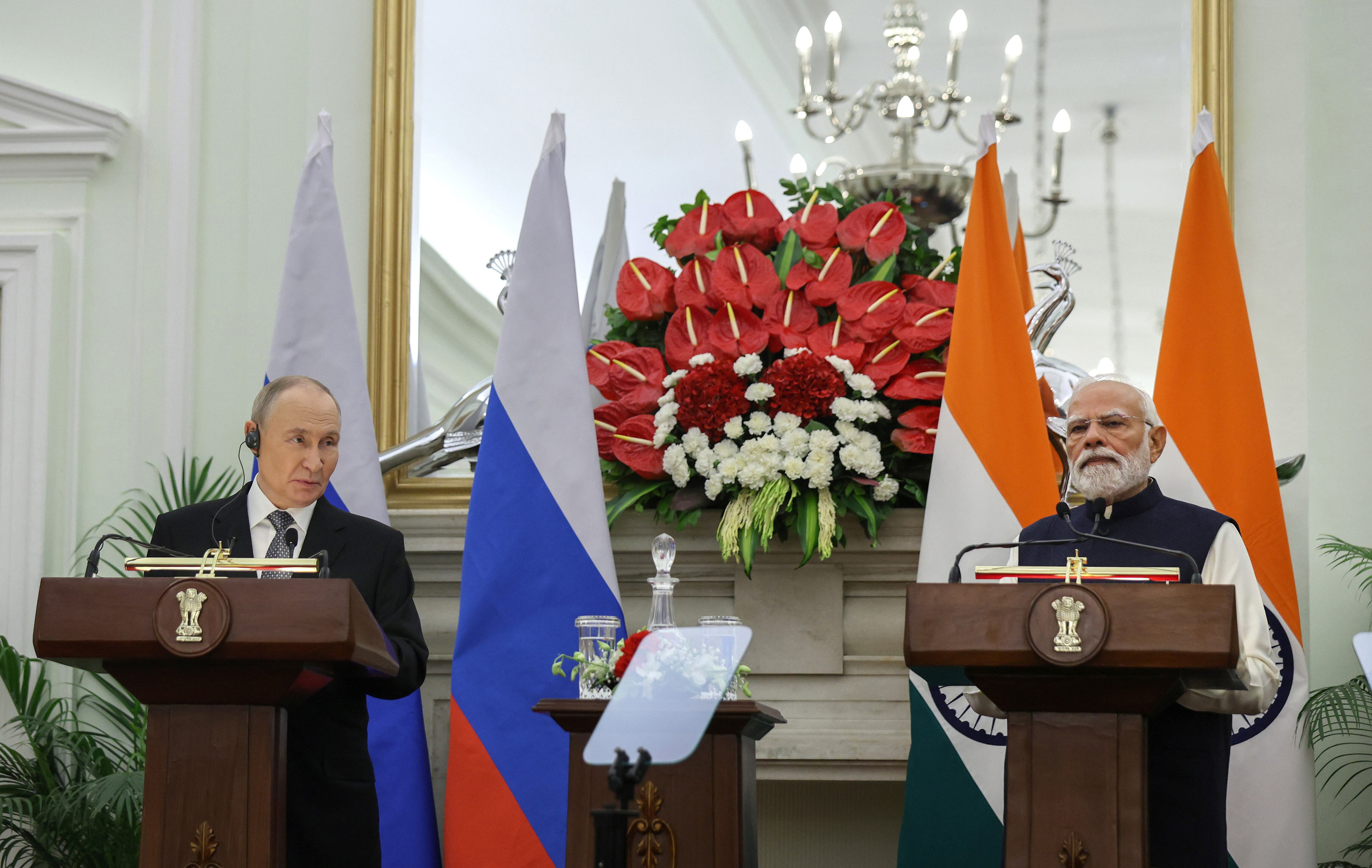 Putin, Modi agree to expand energy cooperation