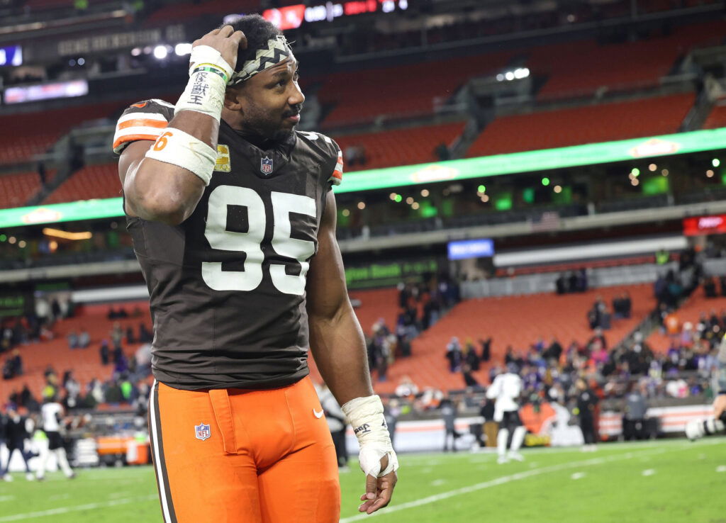 Myles Garrett 'scared' before record-breaking sack as father watched ...