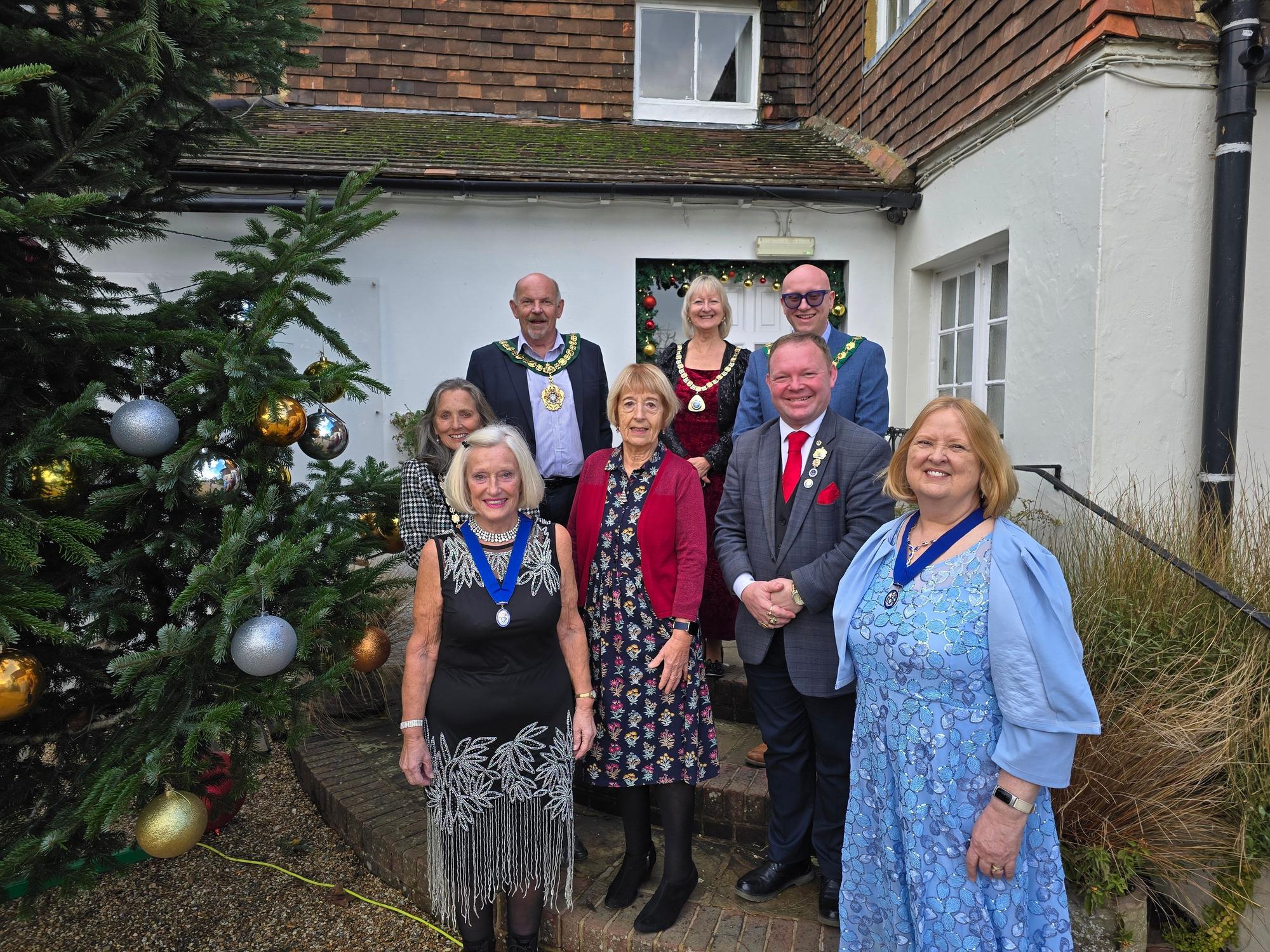 Platinum champion attends Sussex Mayors' Association Christmas lunch