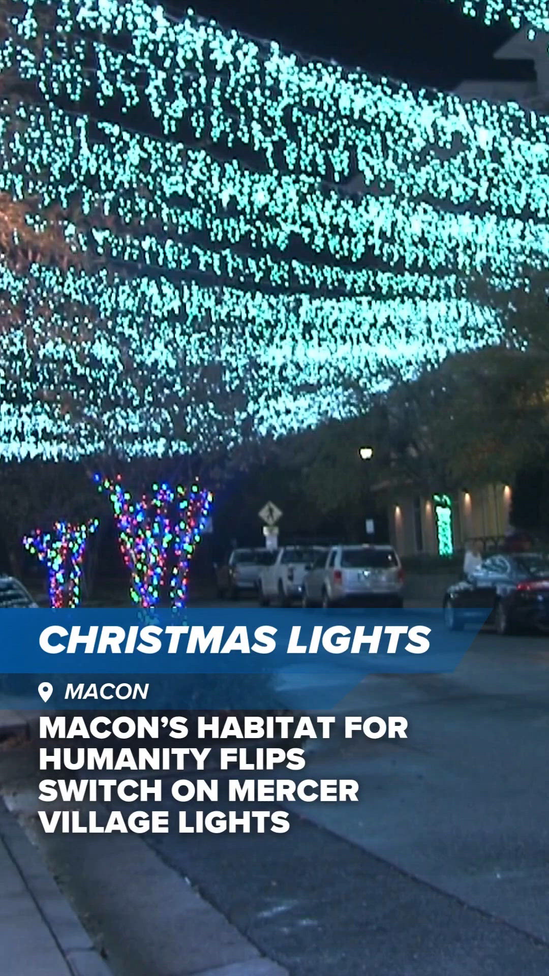 Habitat for Humanity flips switch on Mercer Village Christmas lights