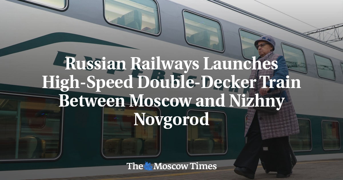 Russian Railways launches high-speed double-decker train between Moscow ...