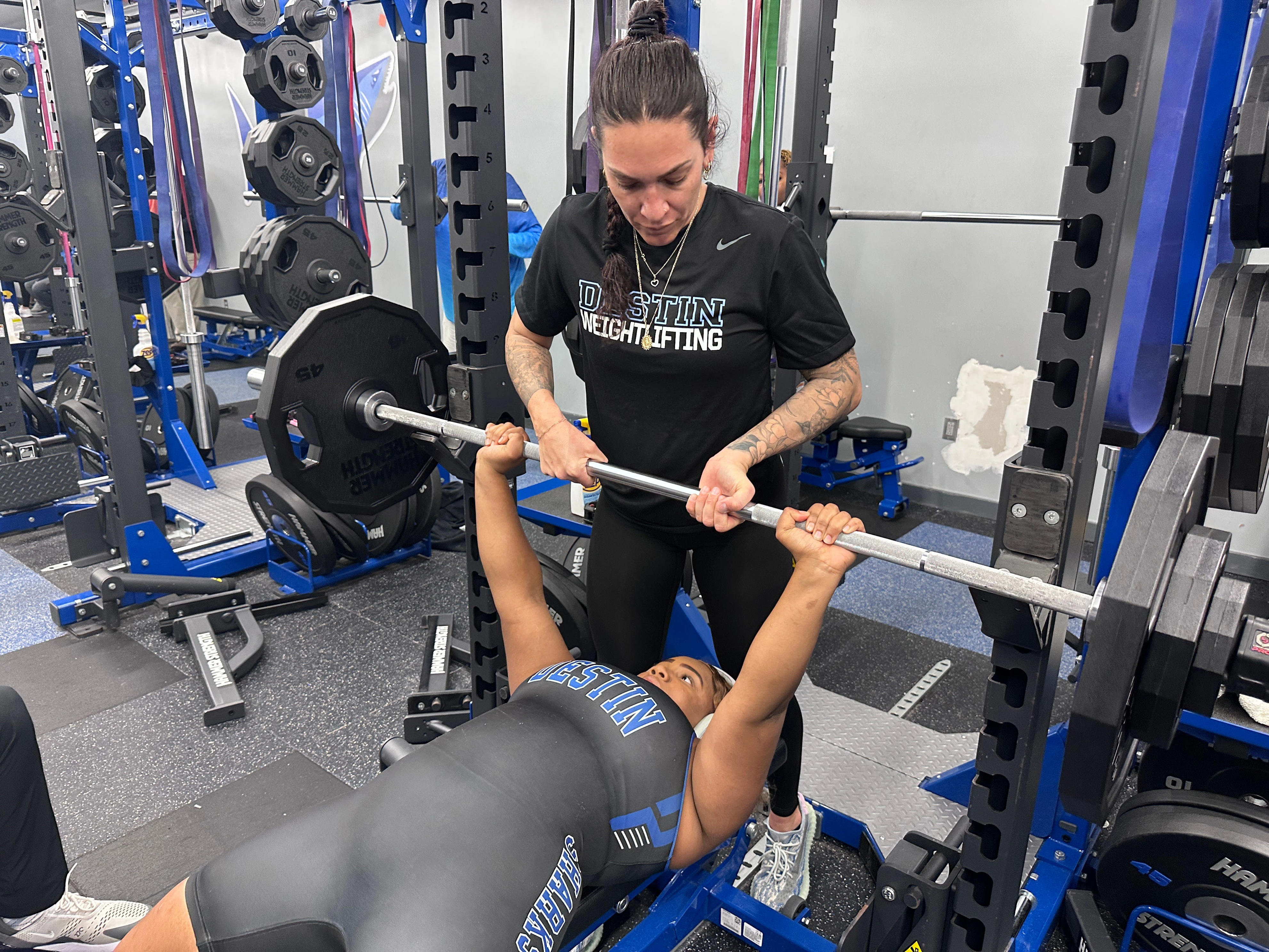 Destin Lady Sharks beat Chipley High in the weight room