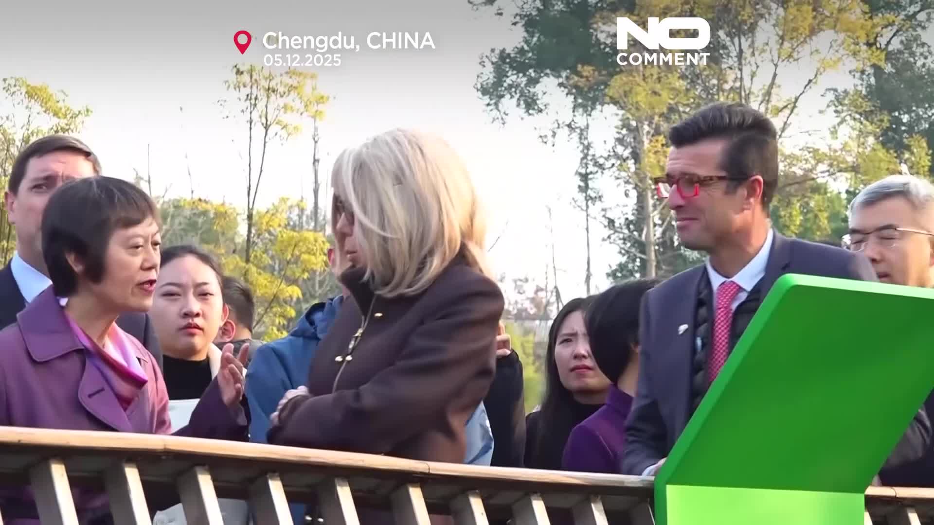 Brigitte Macron visita un centro de investigación para la cría de ...