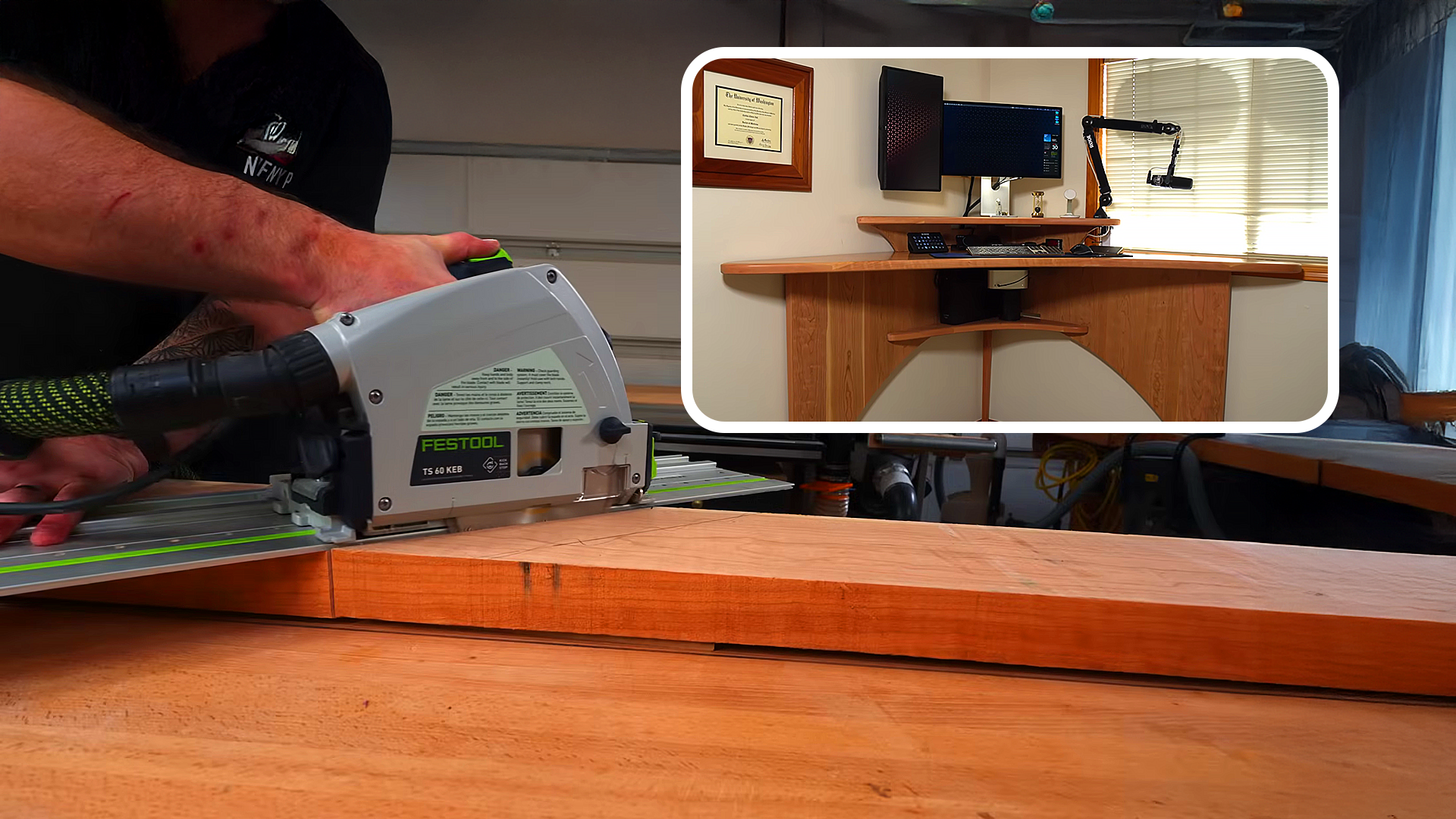 I built a giant boomerang desk? 😲