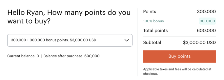 Buy IHG One Rewards points with a 100% bonus [until February 5]