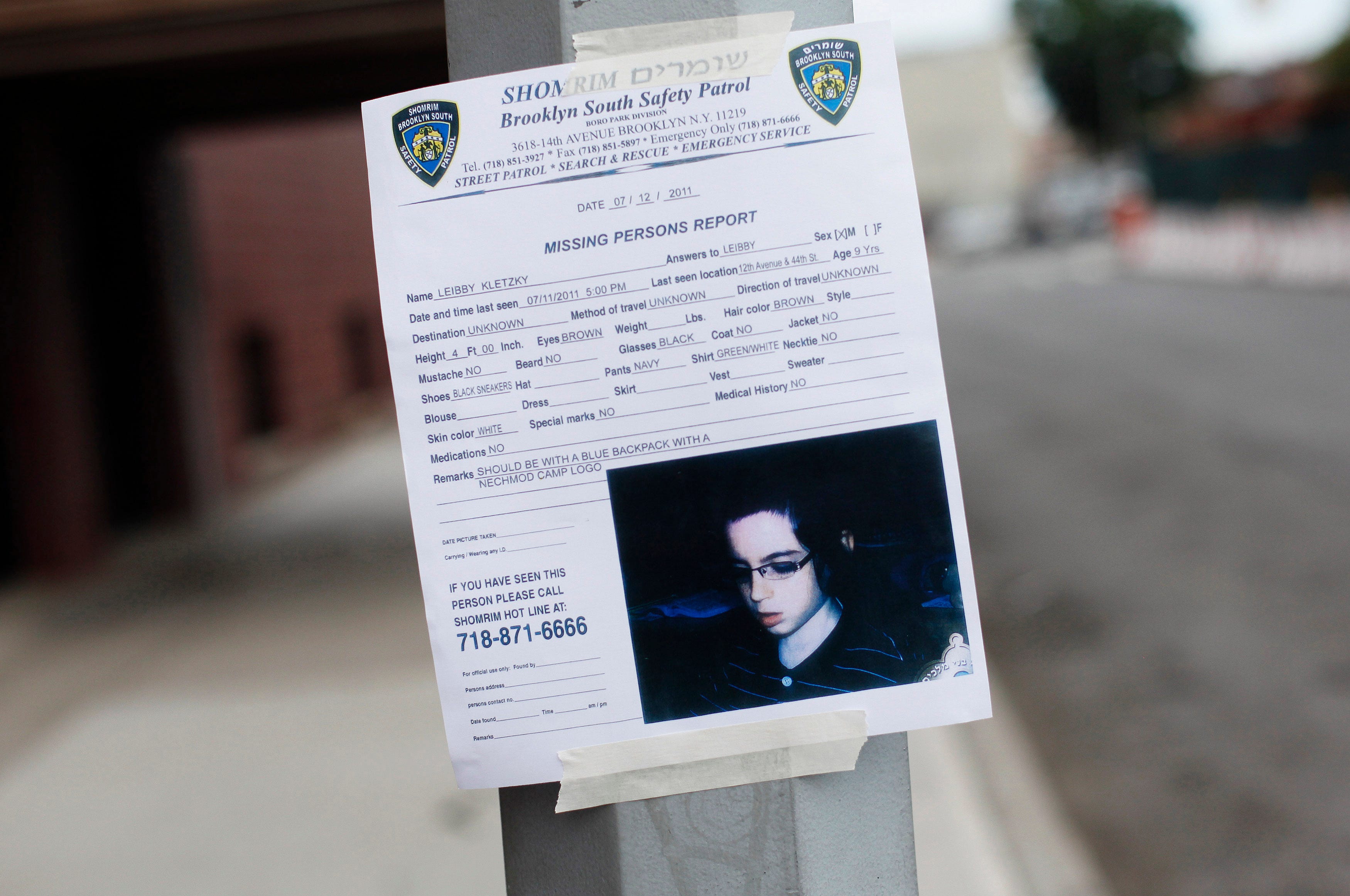 Leiby Kletzky's killer dies in prison. Case shook NY Orthodox enclaves