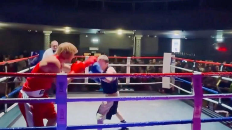 Paddy Pimblett playfully knocked out by fighter with Down syndrome at ...