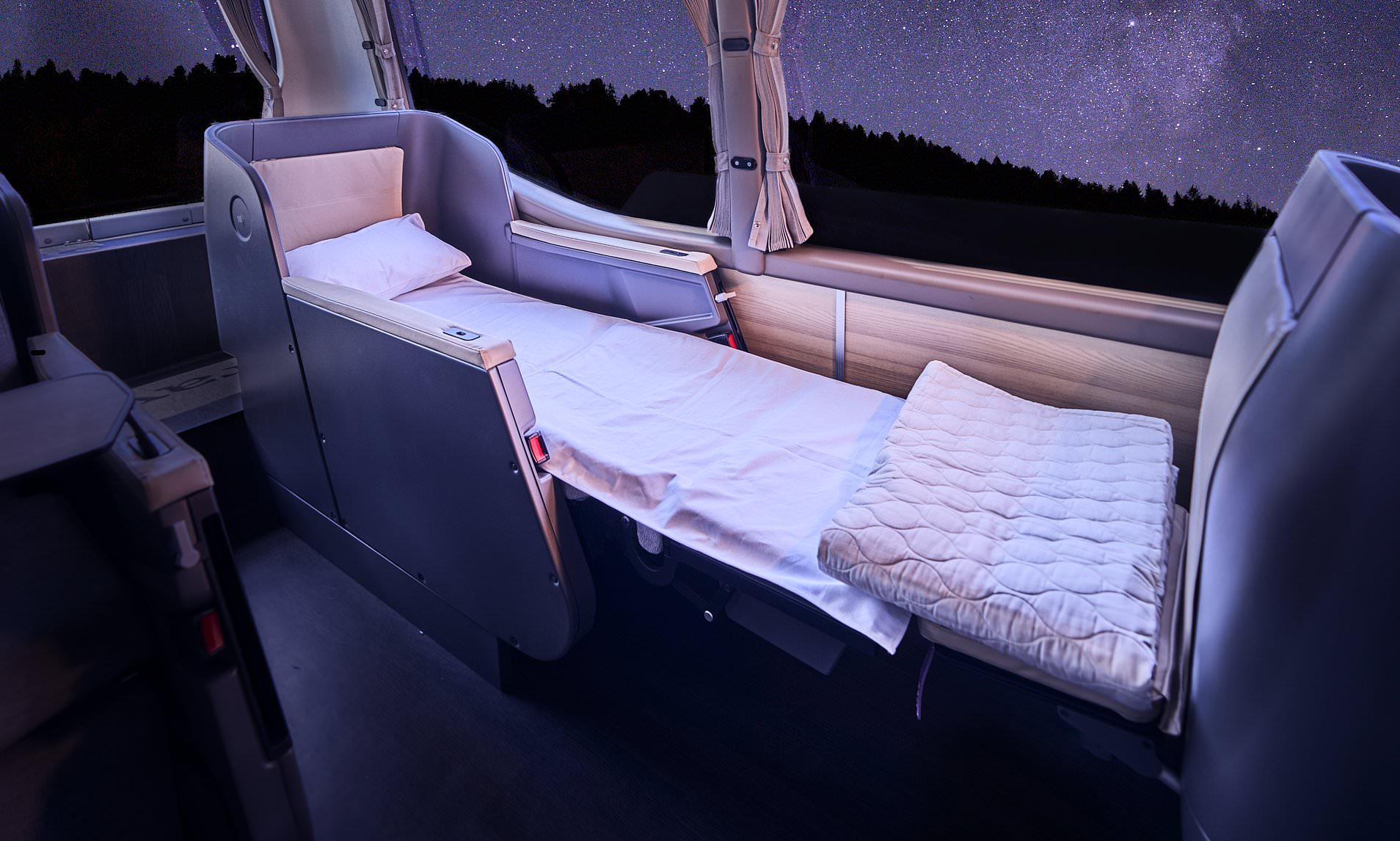 Inside the new 'business class' European buses where seats turn into ...