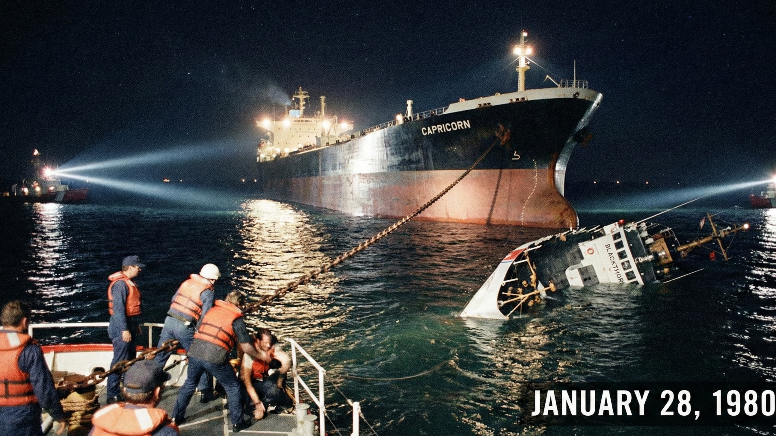How an oil tanker’s anchor sank a Coast Guard ship in minutes