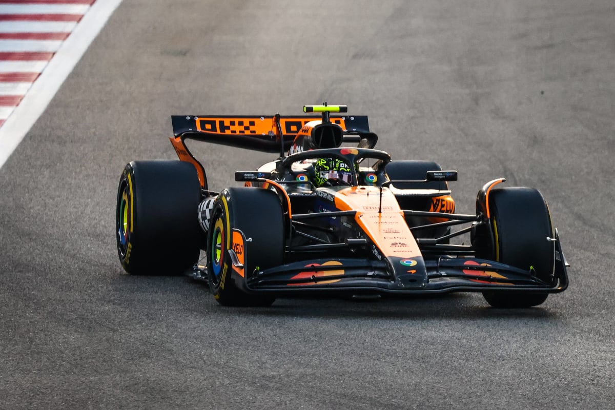 F1 results today: Lando Norris on top as Oscar Piastri sidelined at Abu ...