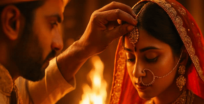 Wedding rituals: Why does the groom fill the bride's forehead three ...