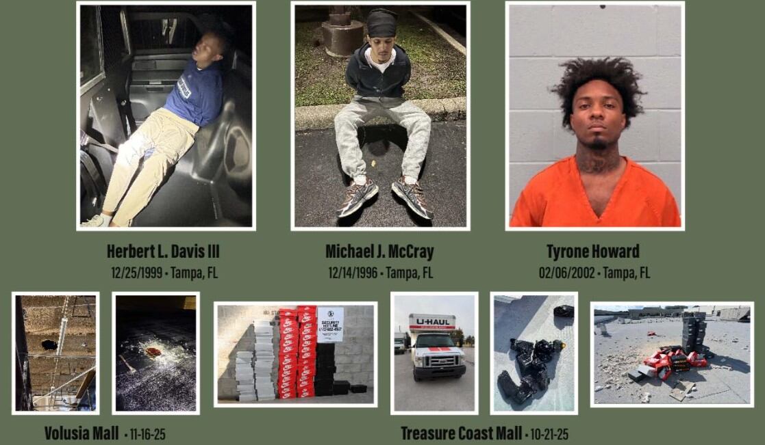Three arrested in Florida mall sneaker store heist investigators dubbed ...