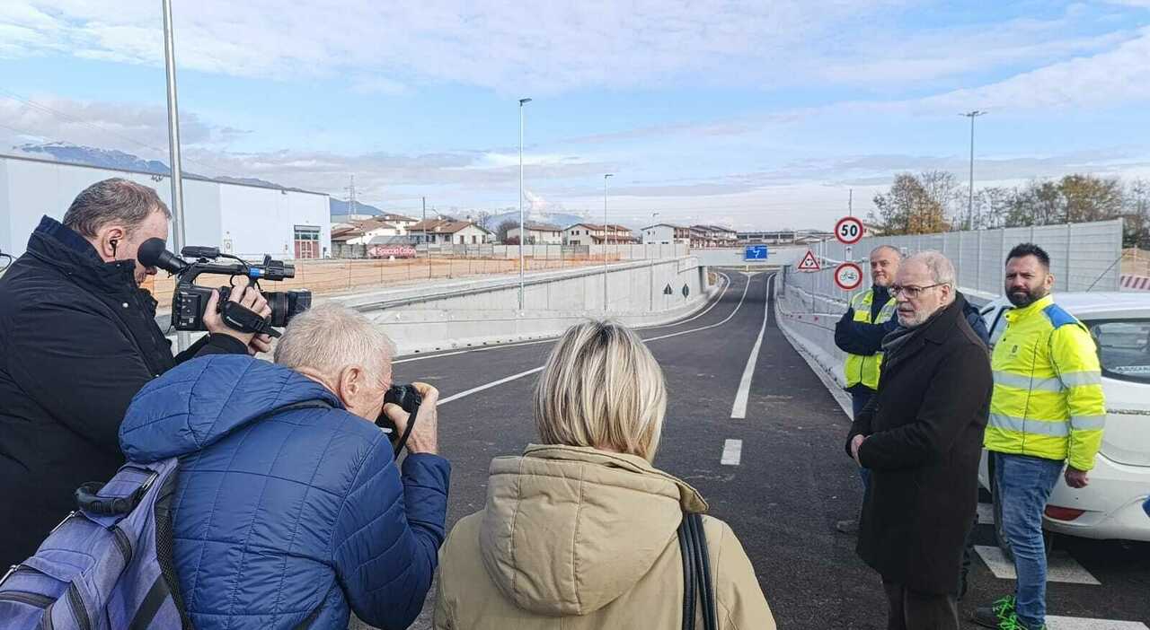 Sottopasso ferroviario tra Bassano e Cassola, aperto il nuovo tratto ...