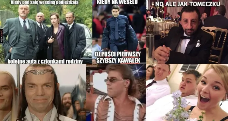 Są tu jacyś nowożeńcy? Memy o weselach