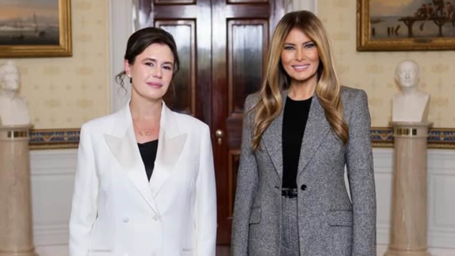Melania Trump teams up with Gucci heiress Alexandra Gucci Zarini for ...