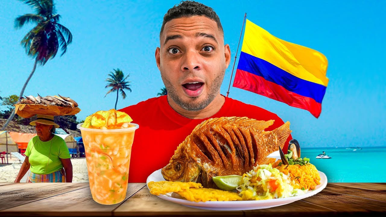Dónde comer en las playas de Cartagena sin estafa | Comida barata 🇨🇴