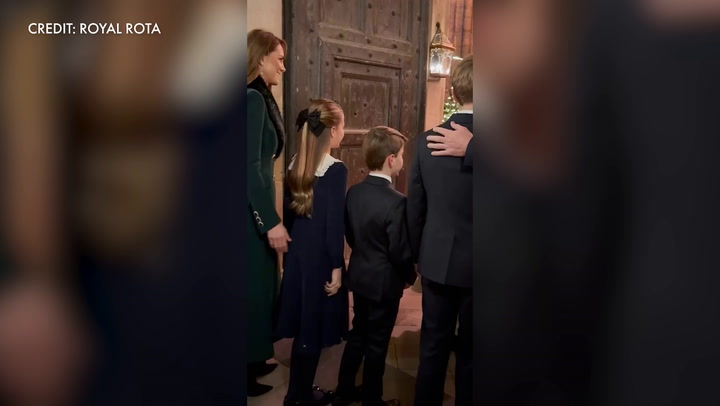 Watch: Prince George, Princess Charlotte and Prince Louis steal the ...