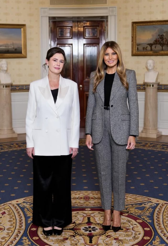 Melania Trump teams up with Gucci heiress Alexandra Gucci Zarini for ...